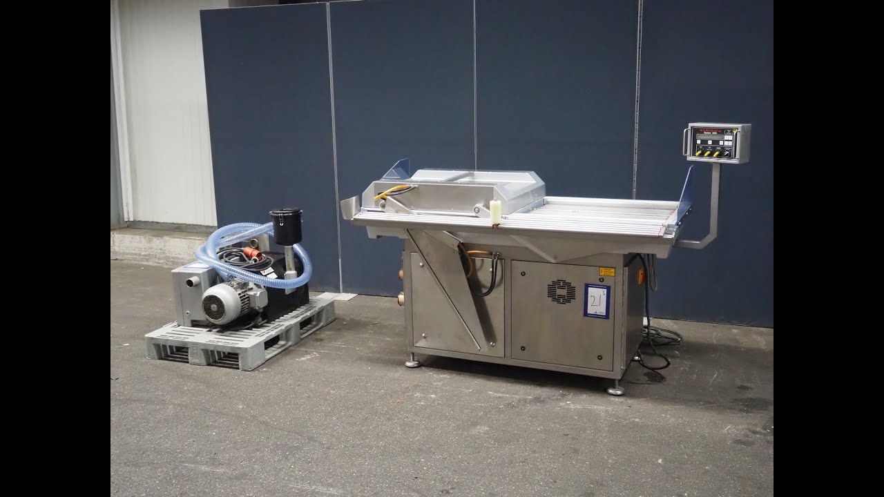 868-21: Webomatic double chamber vacuum machine - YouTube