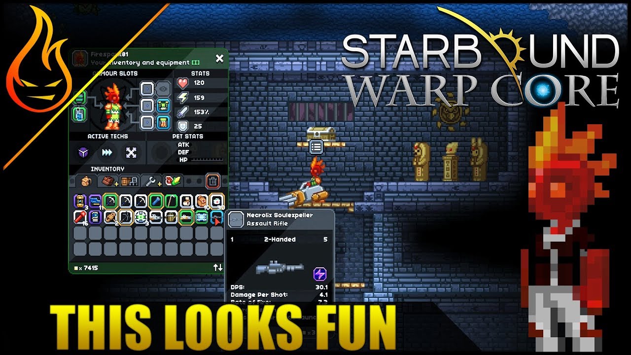 New Armor And Exploration Starbound Warp Core Ep10 - YouTube