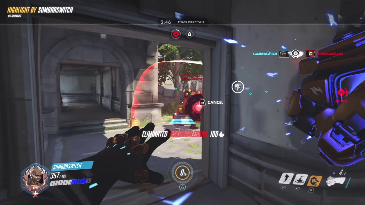 Doomfist Destruction with the Dallas Fuel skin - YouTube
