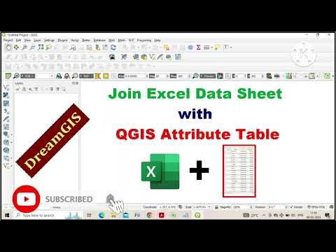 How to join excel data sheet with QGIS attribute table - YouTube