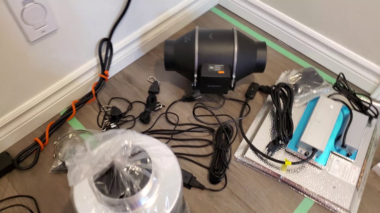 Compact Indoor Grow Tent Setup - YouTube