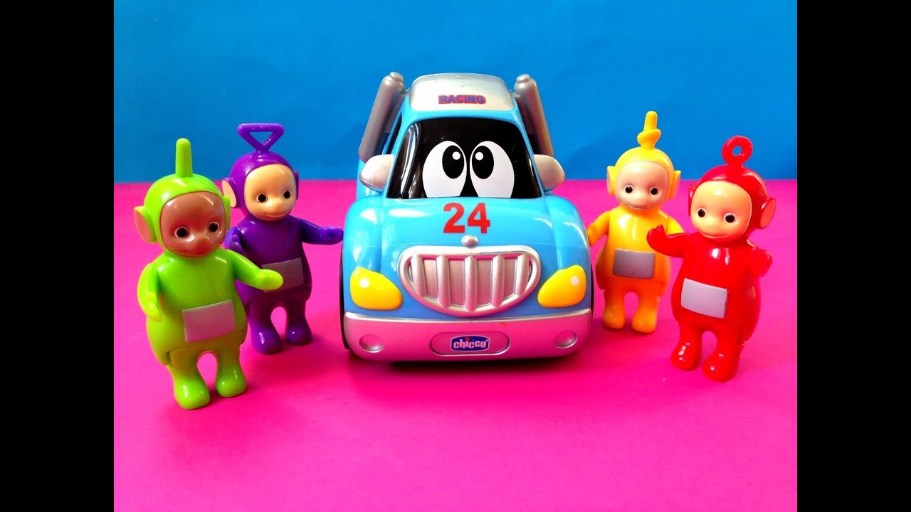 Teletubbies and funny car kids toys - YouTube