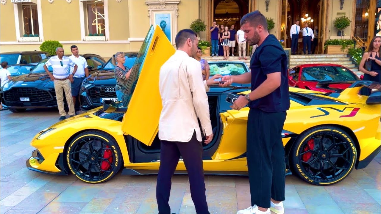 ARAB BILLIONAIRE with LAMBORGHINI AVENTADOR SVJ 1di 800 • BEST CAR ...