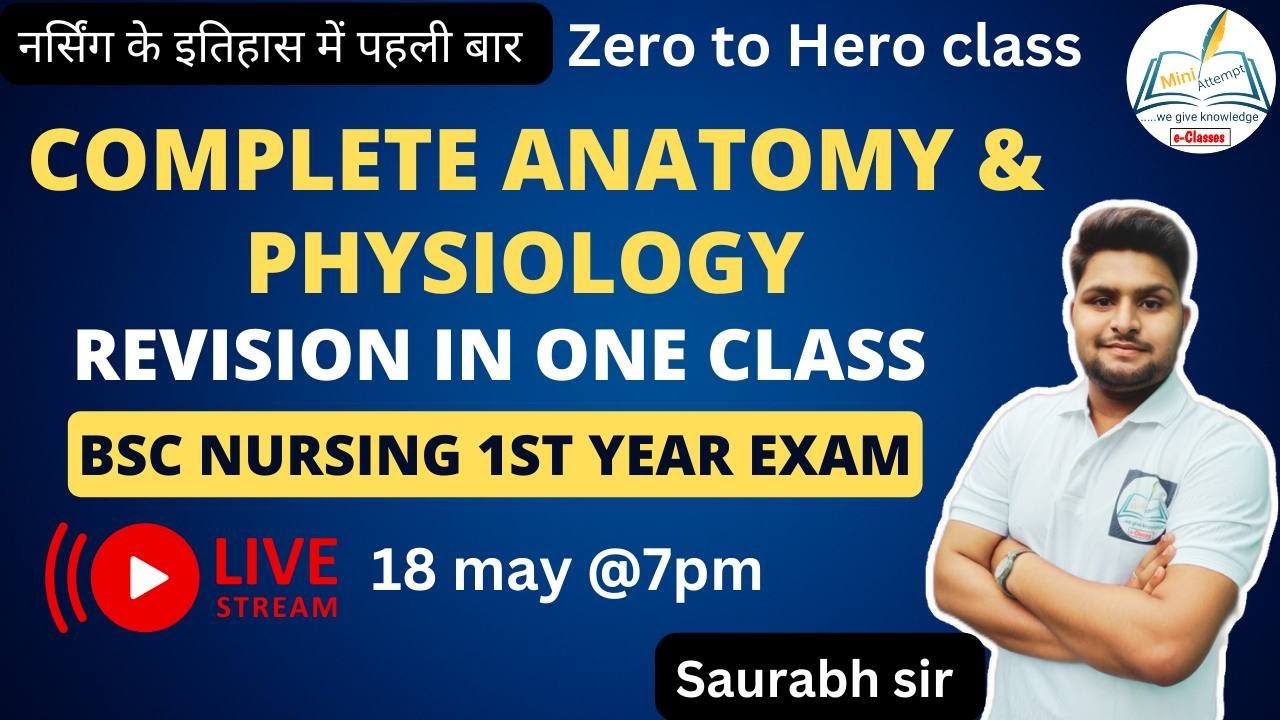 Complete Anatomy and physiology in one class|| Revision class || Bsc ...