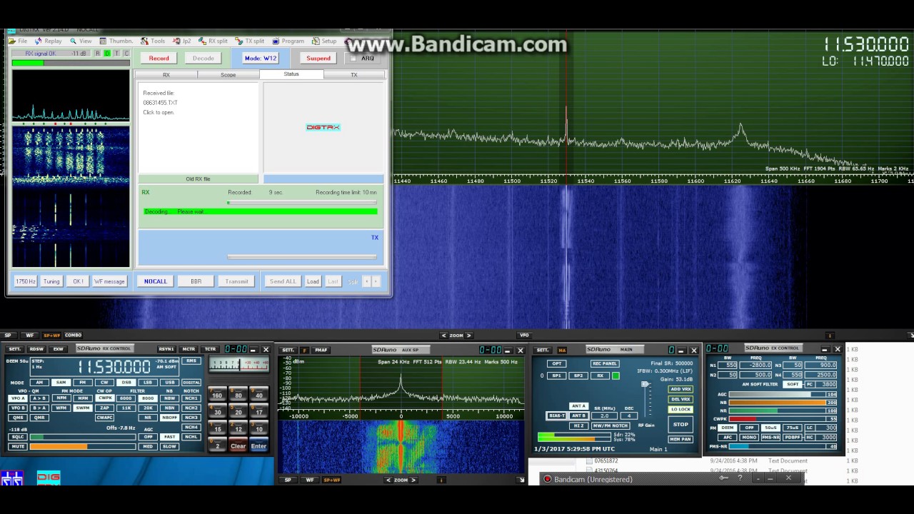 Receiving HM01 RDFT files - YouTube