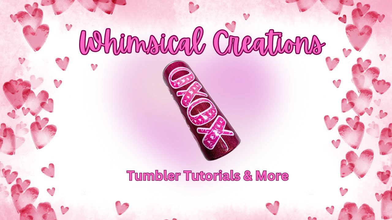 Who does not like X's & O's? XOXO Tumbler Tutorial - YouTube