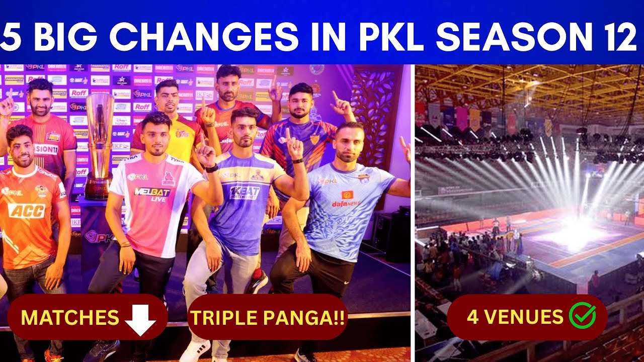 PKL 12 : 5 Big Changes In Pro Kabaddi Season 12 After Schedule ...