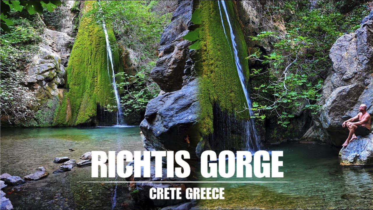 RICHTIS GORGE & Waterfall - Crete, Greece - YouTube