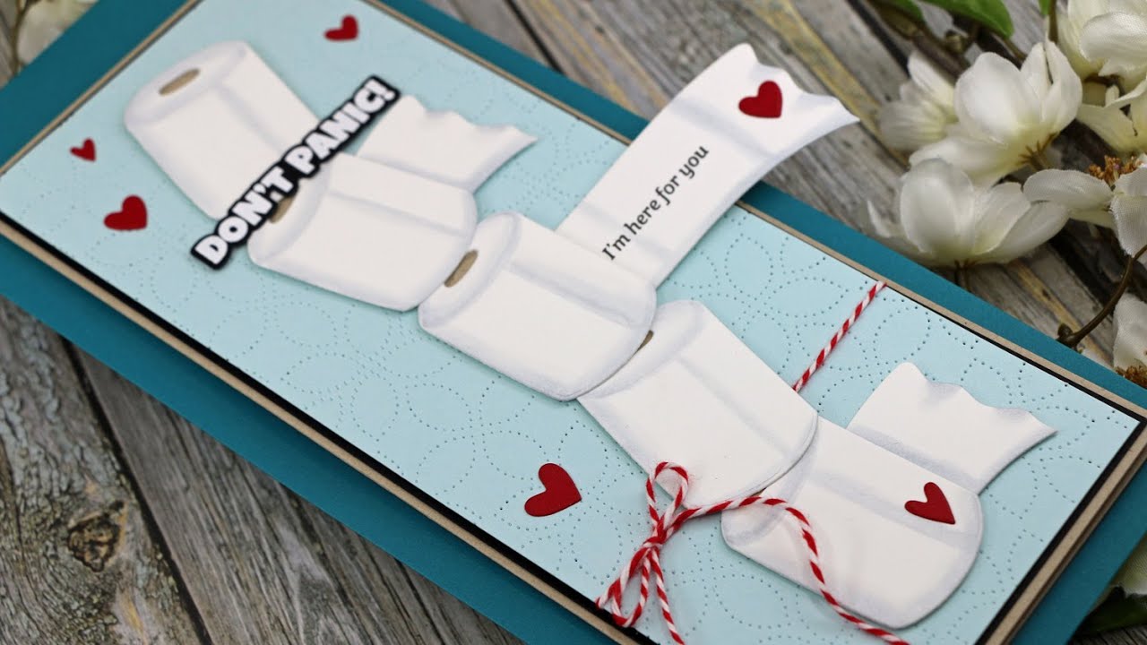 Slimline Interactive Toilet Paper Card | SSS Toilet Paper Slider - YouTube