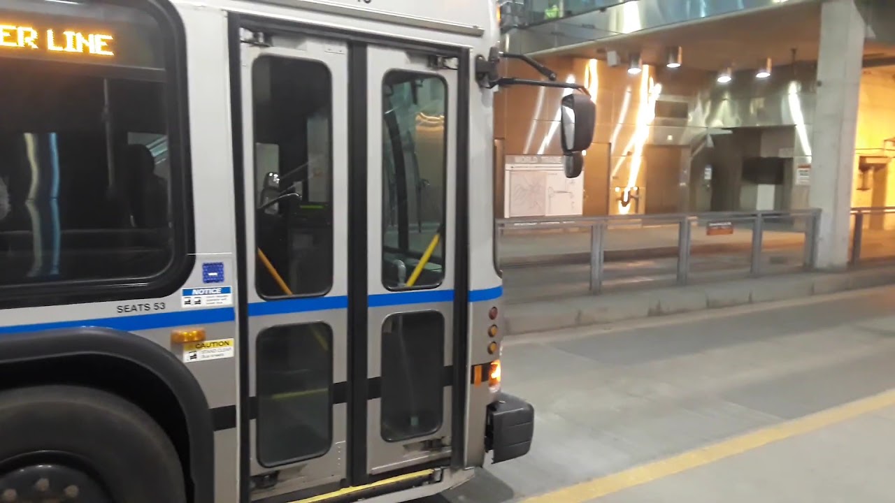 Boston MBTA Silver Line SL1 Departing World Trade Center Station ( Jan ...