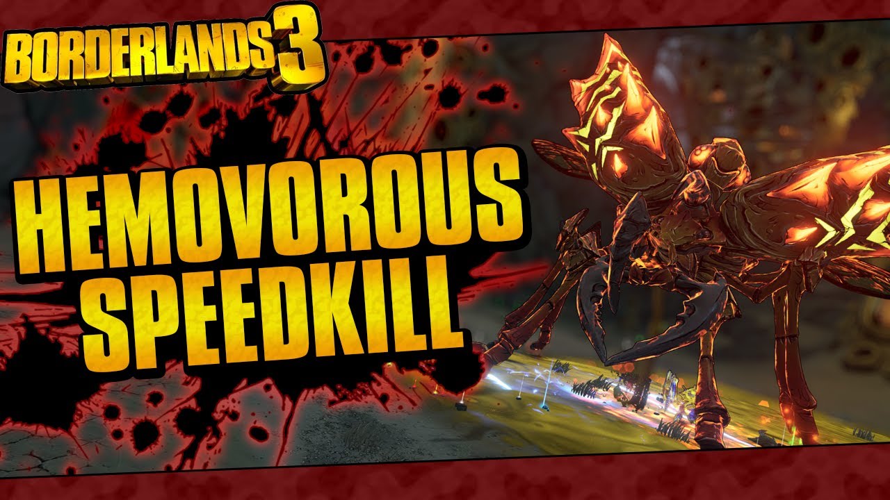 Borderlands 3 | Hemovorous The Invincible vs FL4K Speedkill - YouTube
