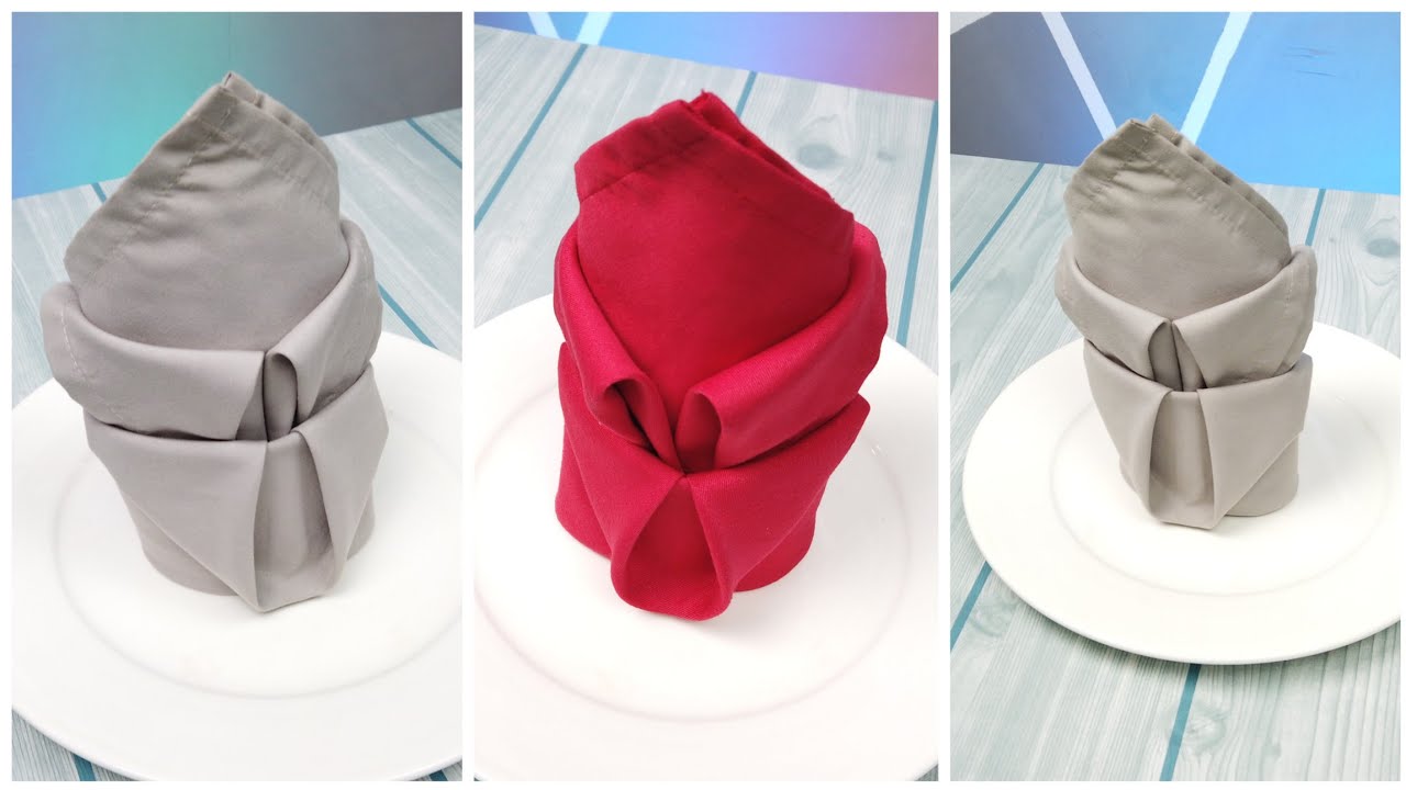 ATRIUM DESIGN TABLE NAPKIN FOLDING FOR OCCASION - YouTube