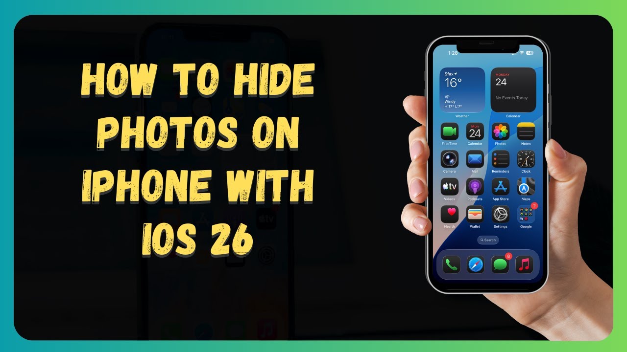 How to Hide Photos on iPhone with iOS 26 🔐 (step-by-step for beginners ...