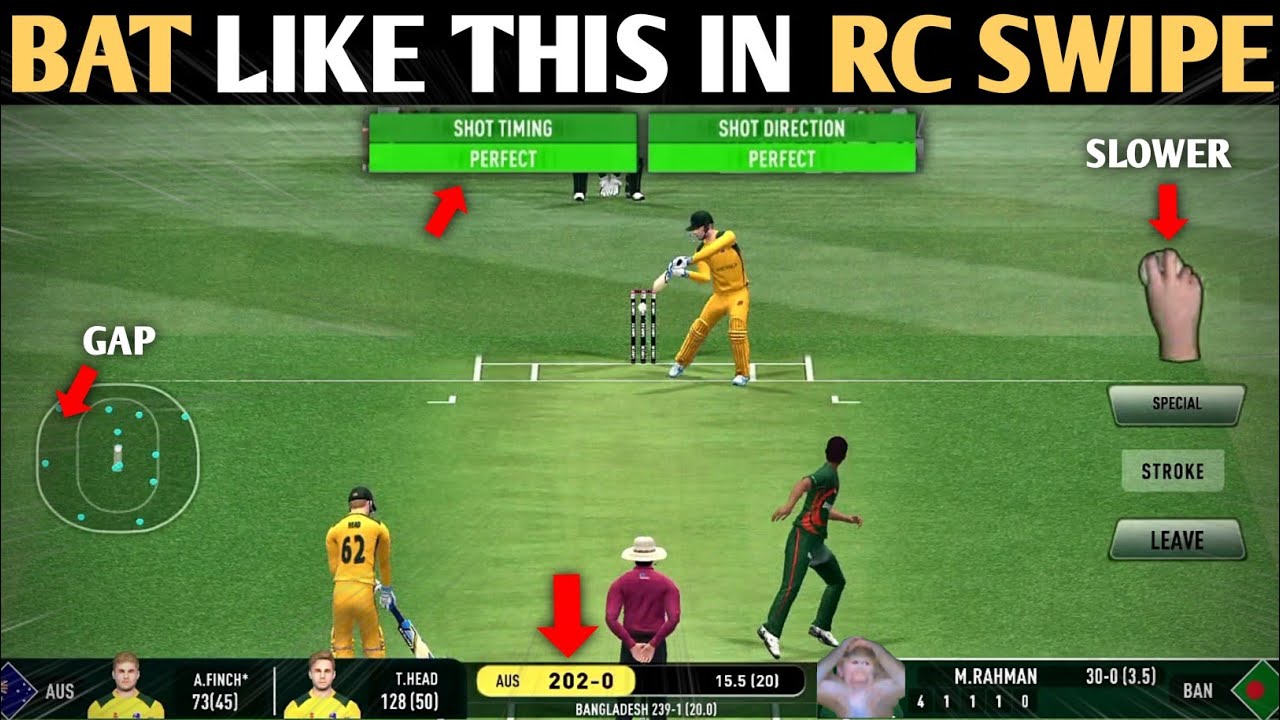 Real cricket swipe Batting Tips || Chapter Missions || - YouTube