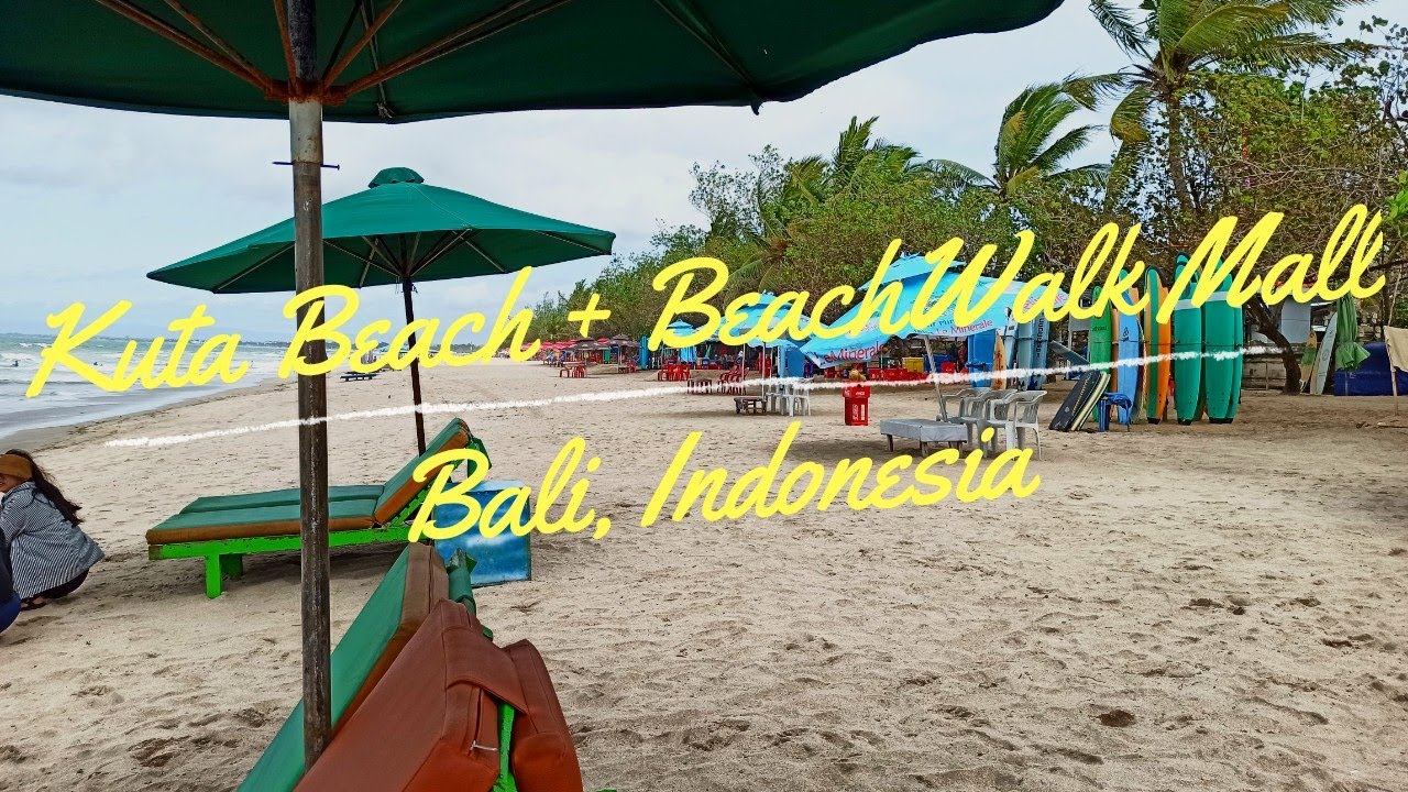 Day at Kuta Beach & BeachWalk Mall Bali, Indonesia - YouTube