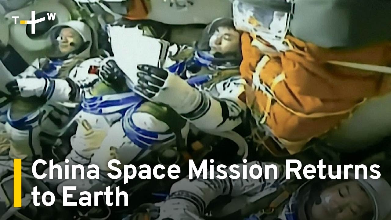 China's Shenzhou-18 Spacecraft Returns to Earth | TaiwanPlus News - YouTube