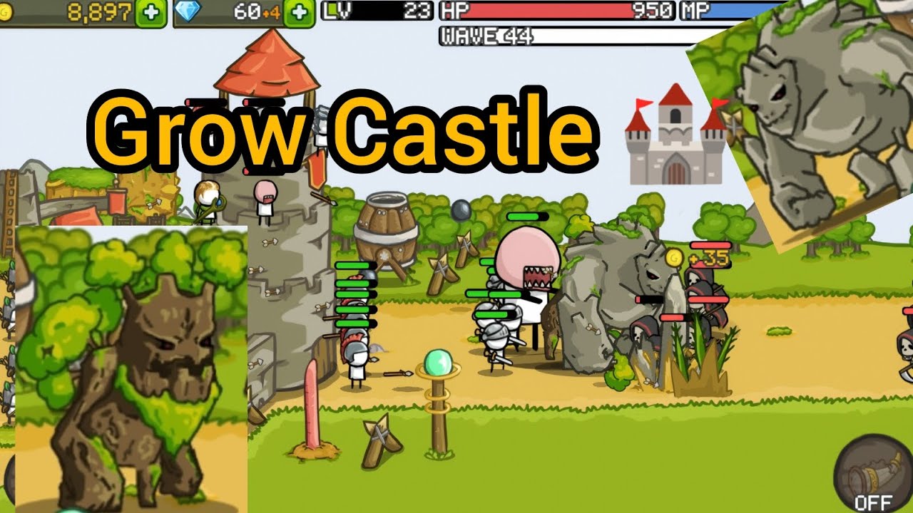 Прокачка замка в игре Grow Castle-Tower Defense 🏰 - YouTube
