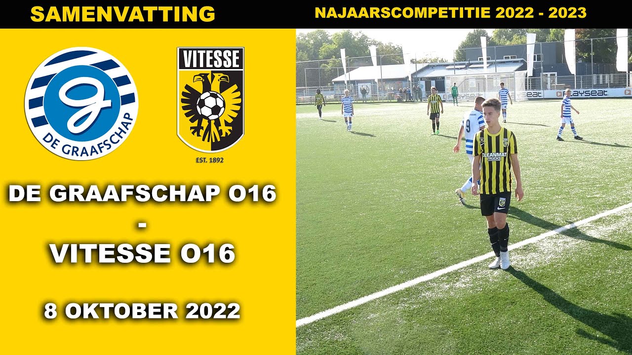 Samenvatting de Graafschap O16 - Vitesse O16 8 oktober 2022 - YouTube