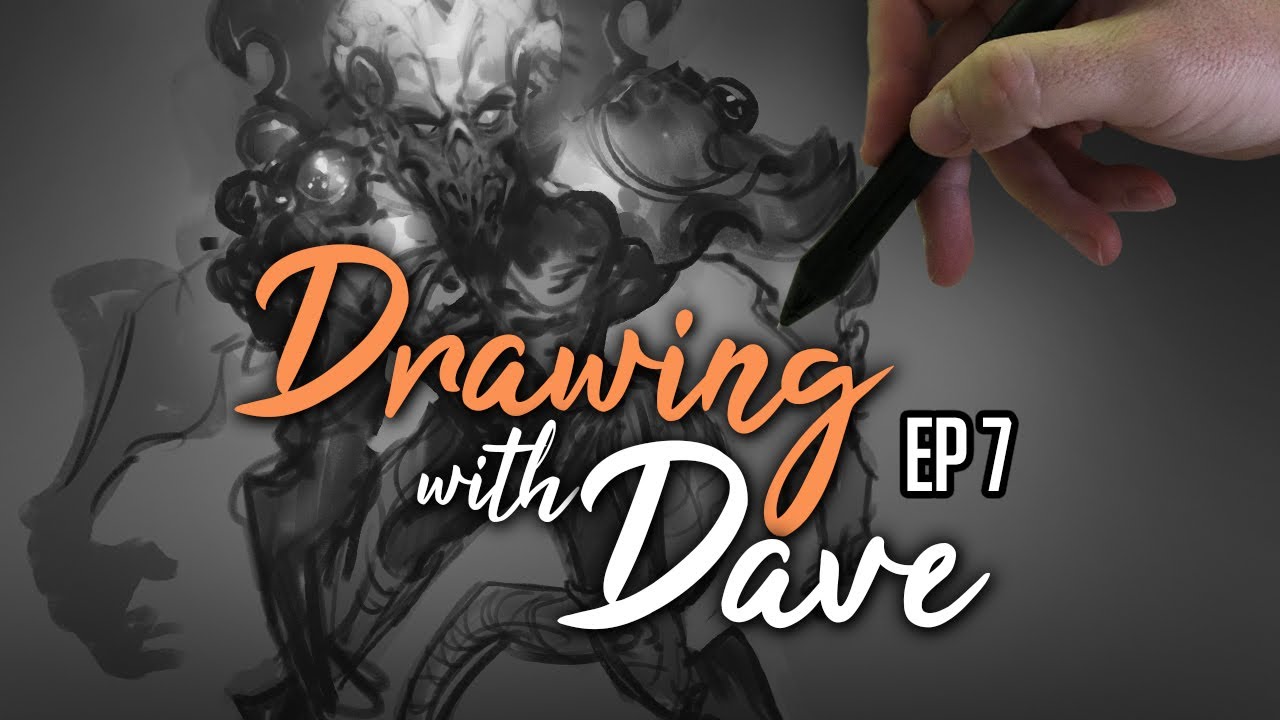 Drawing with Dave - Episode 7 - Alien Creature? - YouTube