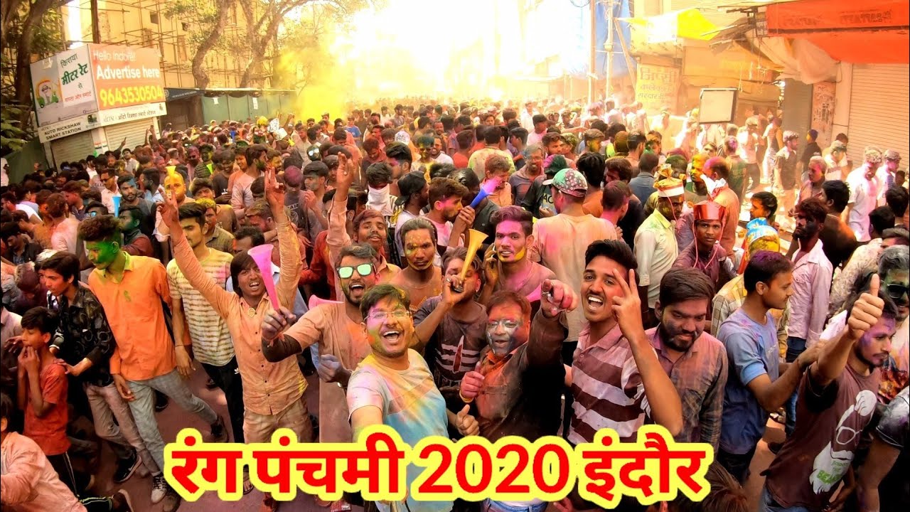 इंदौर की रंग पंचमी की बात ही अलग है । Famous Rangpanchami 2020 at ...