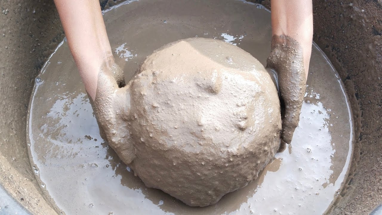 pure mud full satisfying sound mouthwatering shapes 🤤 bowls - YouTube
