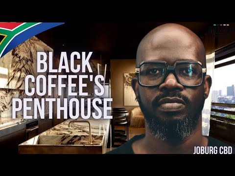 🇿🇦*EXCLUSIVE* Full Tour of Black Coffee's Penthouse In Joburg CBD🤯✔️