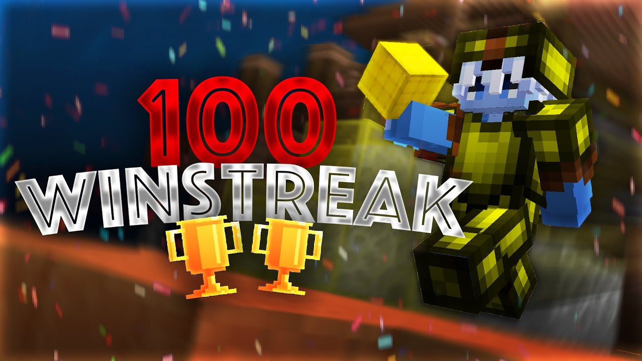 100 Winstreak | Hypixel Bedwars - YouTube