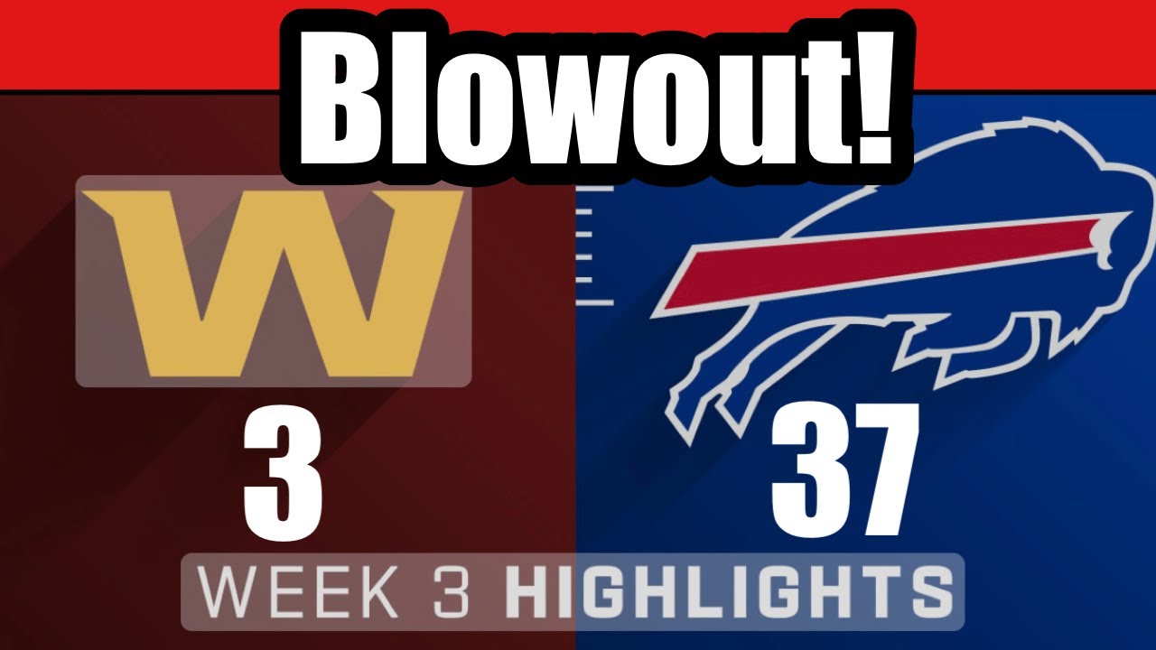 Buffalo wins in Washington | Week 3 | Recap! - YouTube