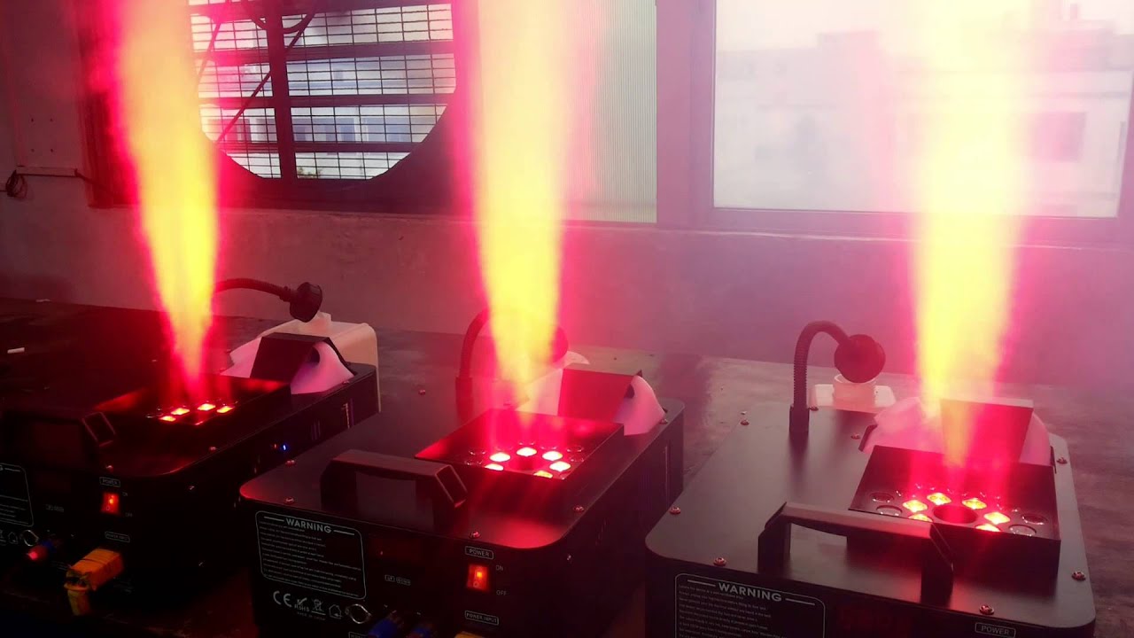 Stage Effect Machine LED Smoking Machine 21*3w RGB fog Machine - YouTube