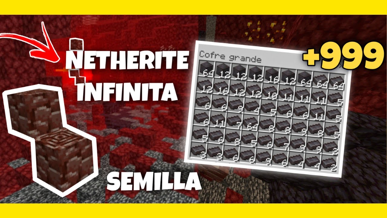 👉(SEED NETHERITE INFINITA) La Mejor semilla de Minecraft Pe (Bedrock ...