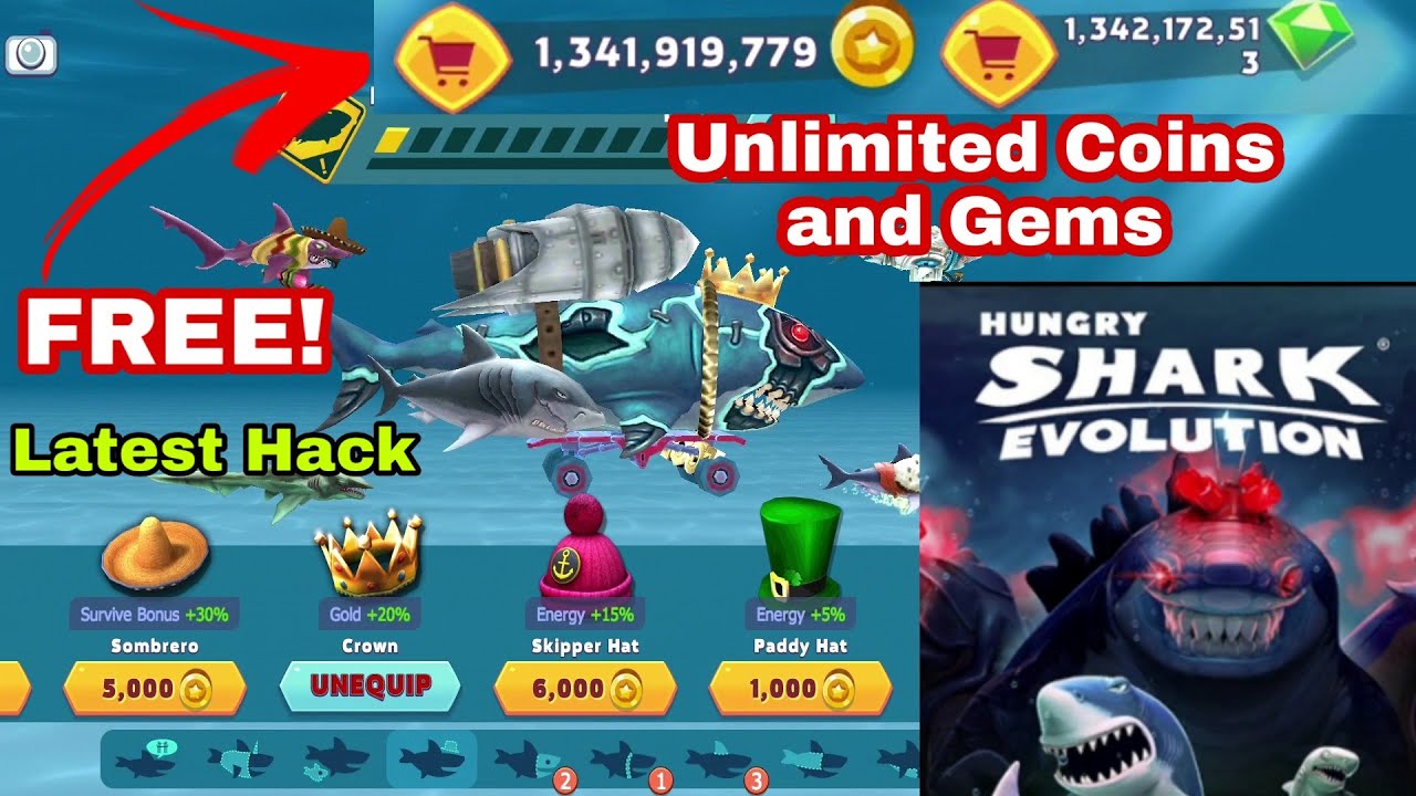 How To Hack Hungry Shark Evolution | Unlimited Money | APK Download ...