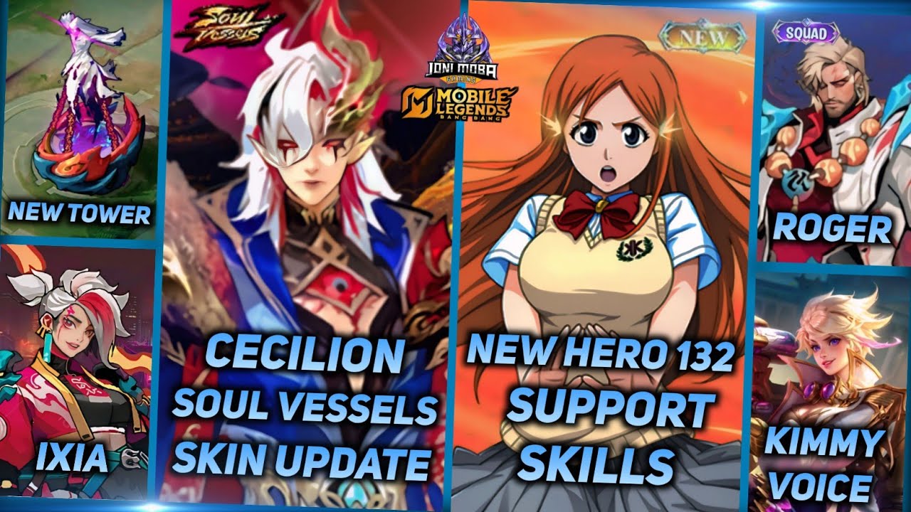 CECILION NEW SKIN SOUL VESSELS, NEW HERO 132 SUPPORT, ROGER SKIN ...
