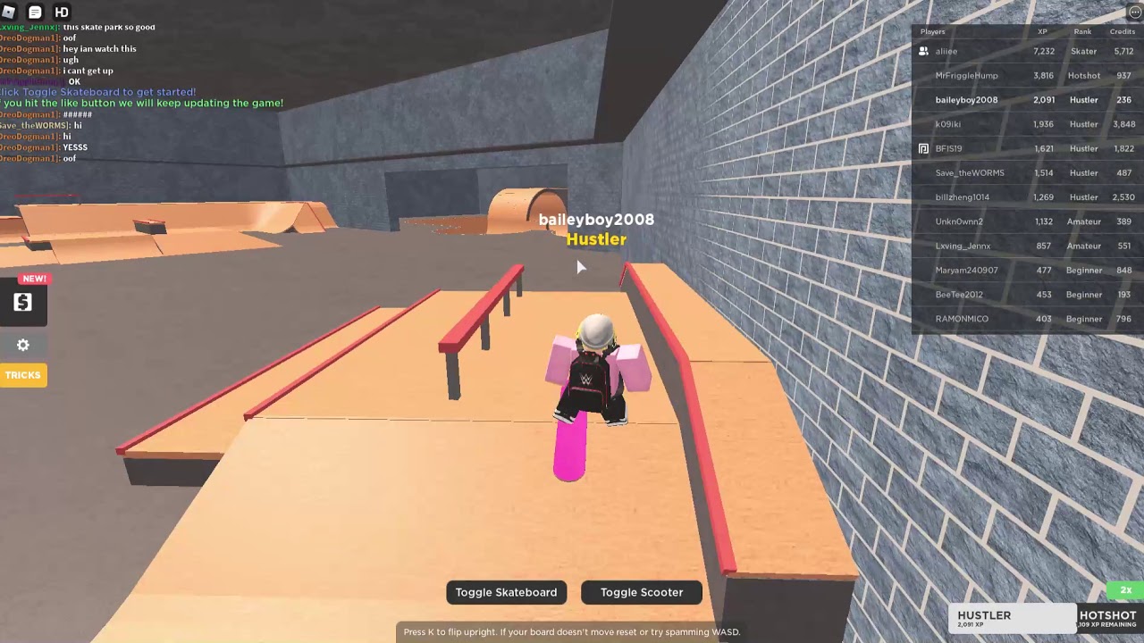 roblox skatepark skating - YouTube