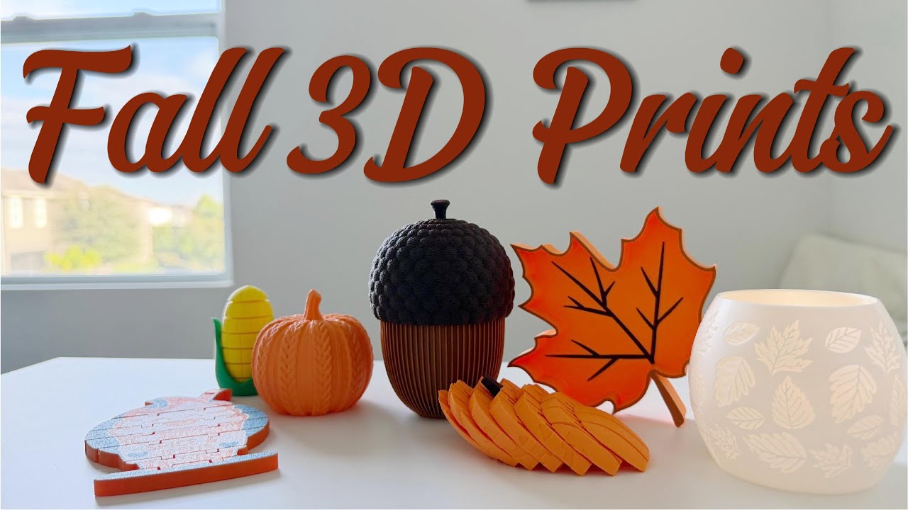 Fall 3D Print Compilation #ilovefall #autumn - YouTube
