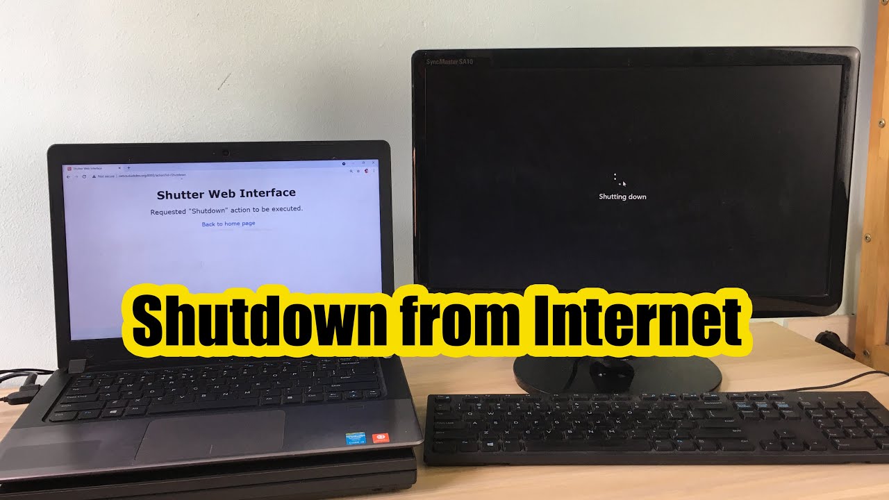 How to turn off the computer from anywhere - YouTube
