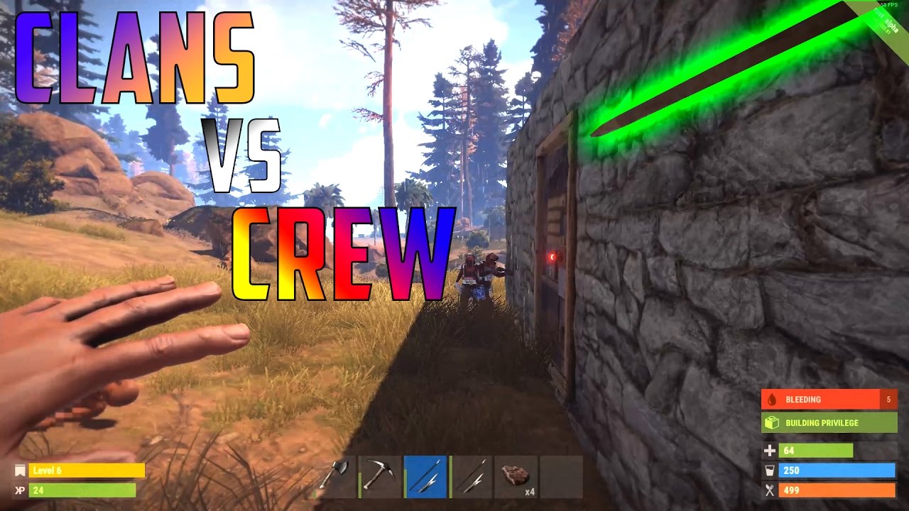 Clan vs Crew Rust Group Survival #1 - YouTube
