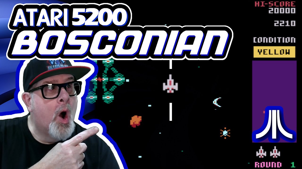 Retro Gaming Frenzy on ATARI 5200 with BOSCONIAN Homebrew! - YouTube