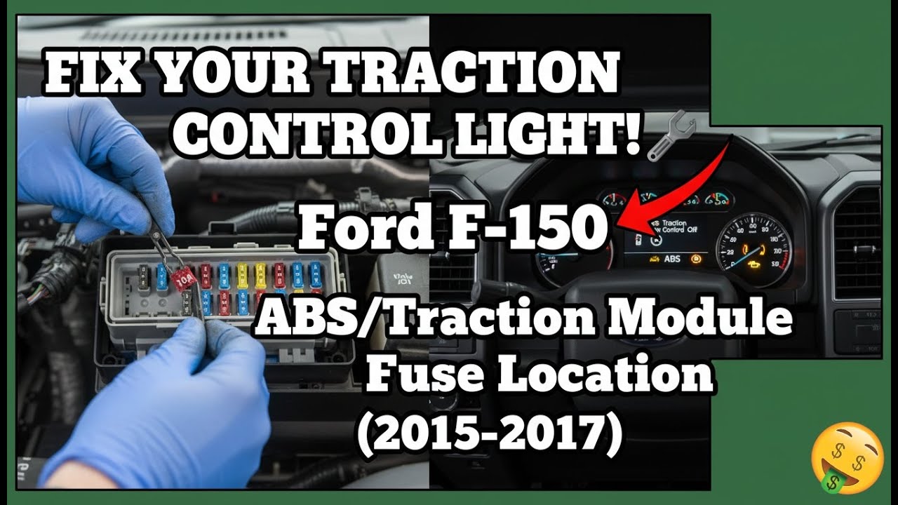 FIX YOUR TRACTION CONTROL LIGHT! 🛠️ Ford F-150 ABS/Traction Module Fuse ...
