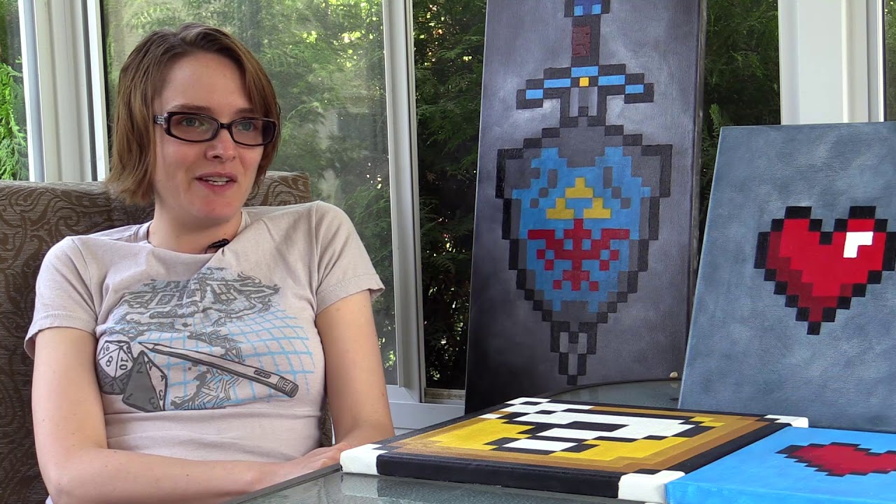Elizabeth Porter’s 8-bit art - YouTube