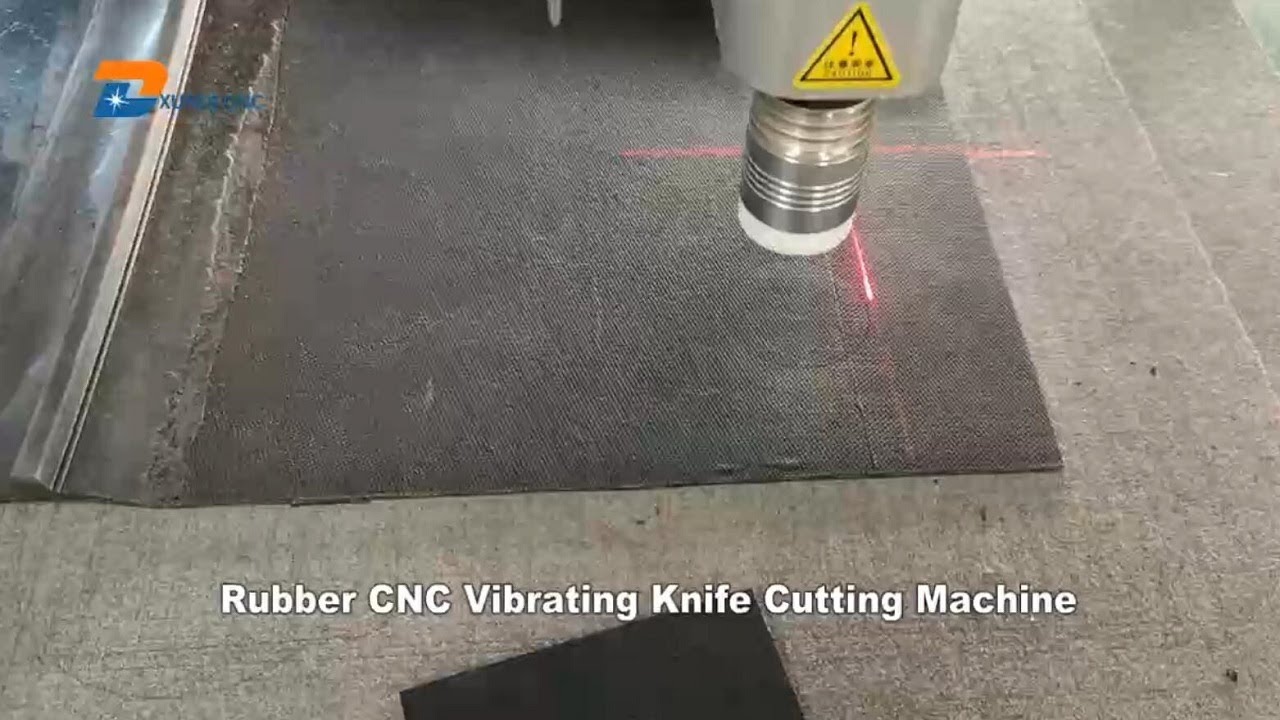 Rubber CNC Vibrating Knife Cutting Machine - YouTube