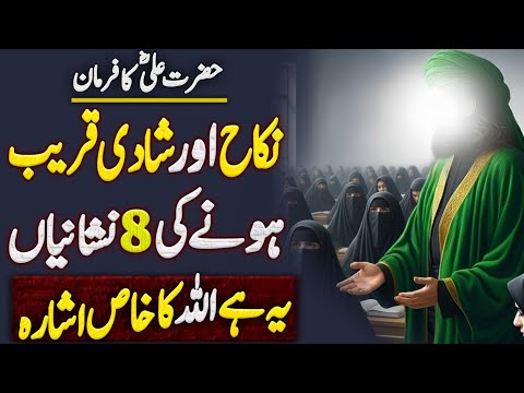 Hazrat Ali (R.A) ka farman || islamic reminders | Emotional islamic video | Shadi ki Nishaniyan