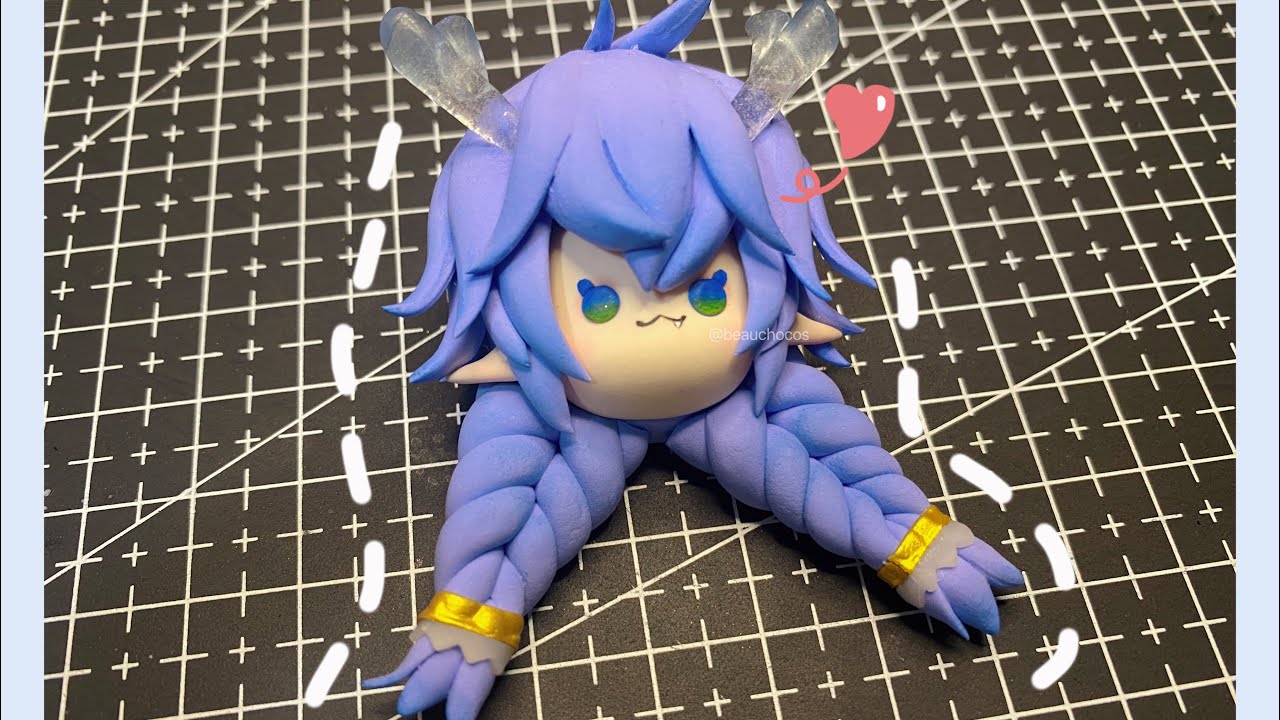 Honkai Star Rail Bailu Chibi Clay Magnet ｜ 崩坏星穹铁道 白露 豆豆眼冰箱贴 🩵 - YouTube