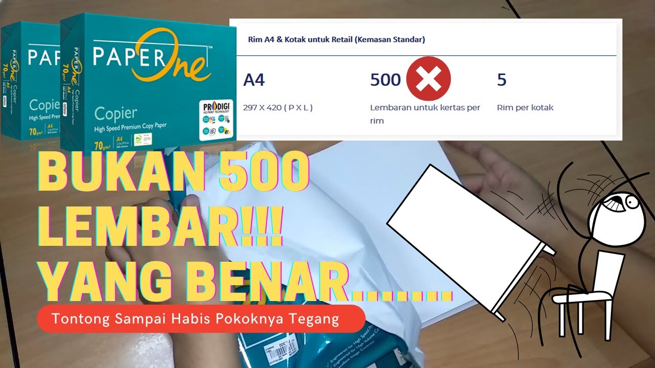 Satu Rim Kertas = 500 Lembar ️ BENARKAH⁉️ Mari Kita Hitung🤨 - YouTube