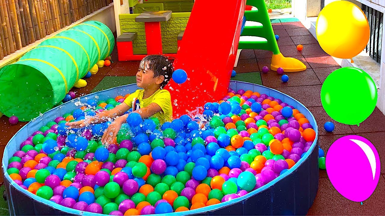 Finger Family Colors Song (Daddy Finger) Color Balls Version, Learn ...