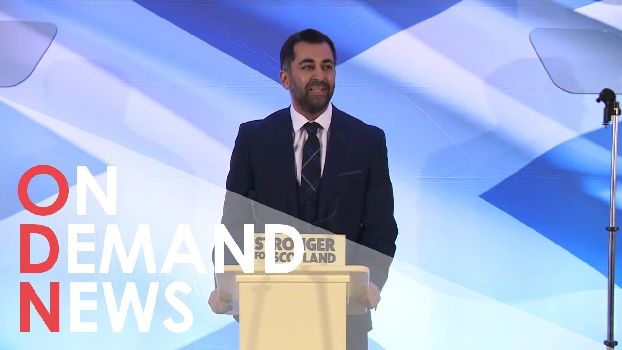 Humza Yousaf Elected Leader of the SNP - YouTube