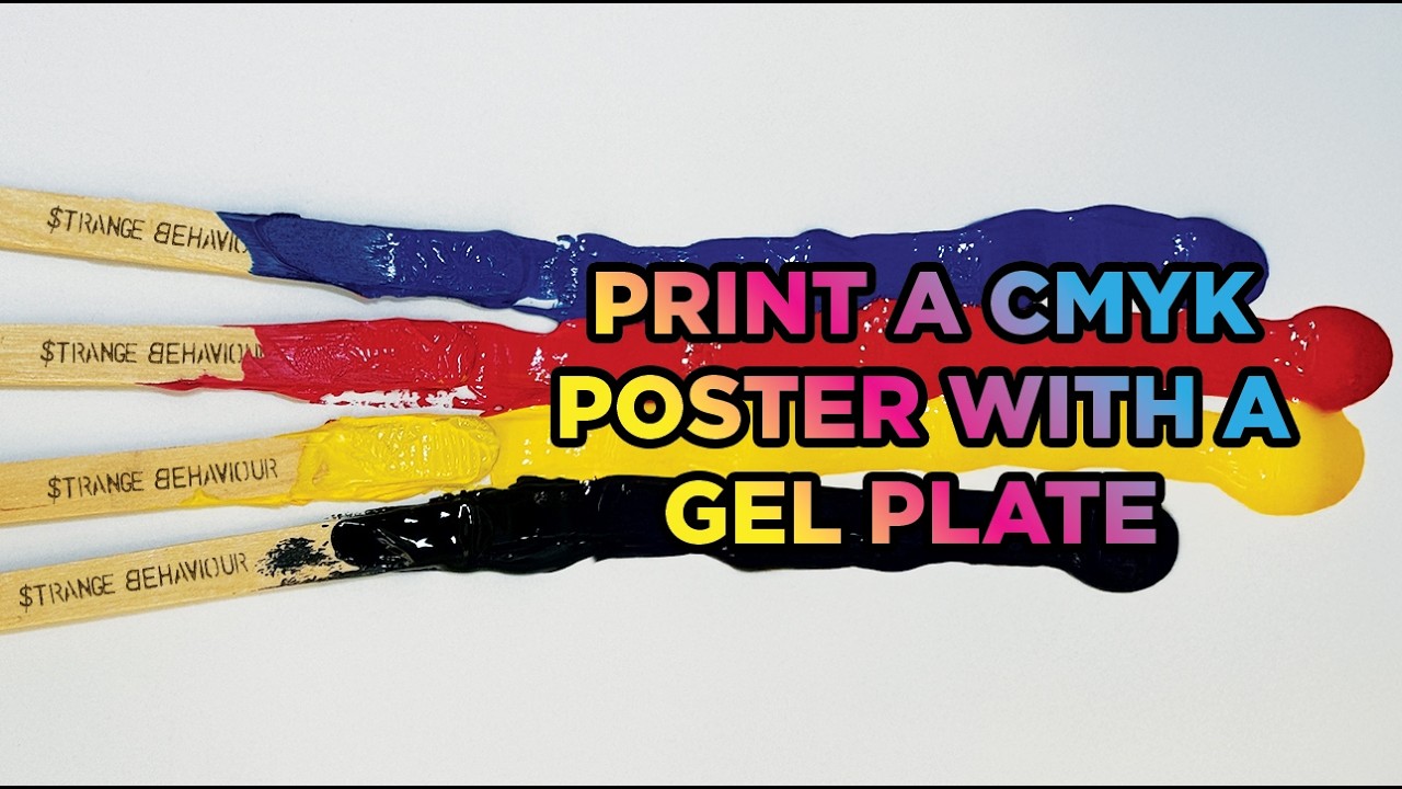Make a CMYK poster with your Gel plate / It was almost a disaster ...