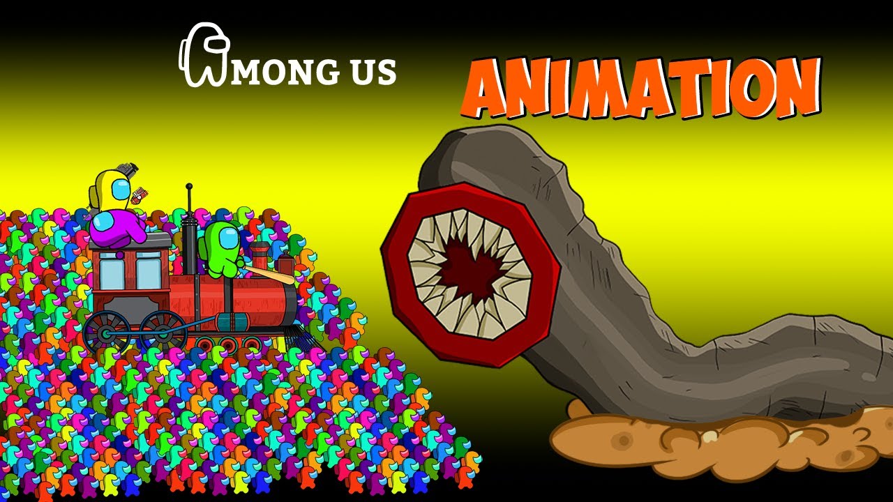 어몽어스 VS 좀비 애니메이션 ( GIANT WORM EATER ) - AMONG US FUNNY ANIMATION - YouTube