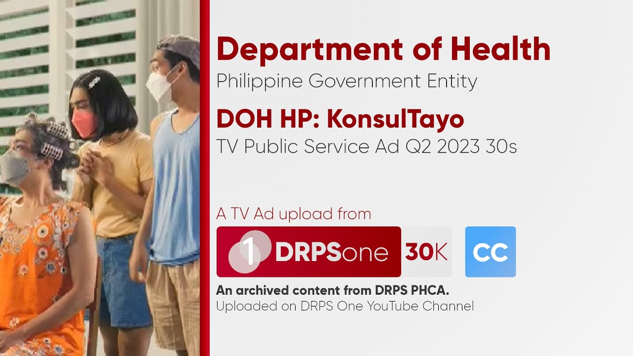 DOH Healthy Pilipinas KonsulTayo TV Public Service Ad Q2 2023 30s ...