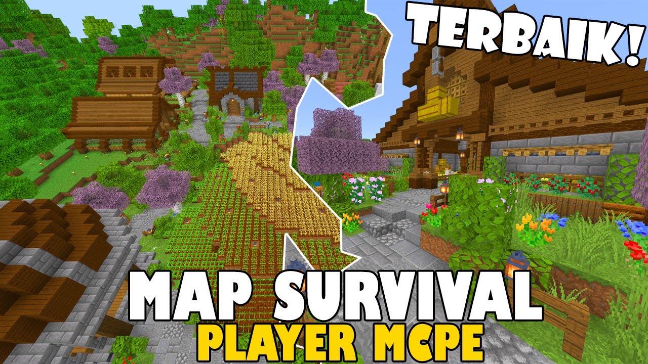 MAP SURVIVAL PLAYER MCPE 1.21 INI NIAT BANGET! - YouTube