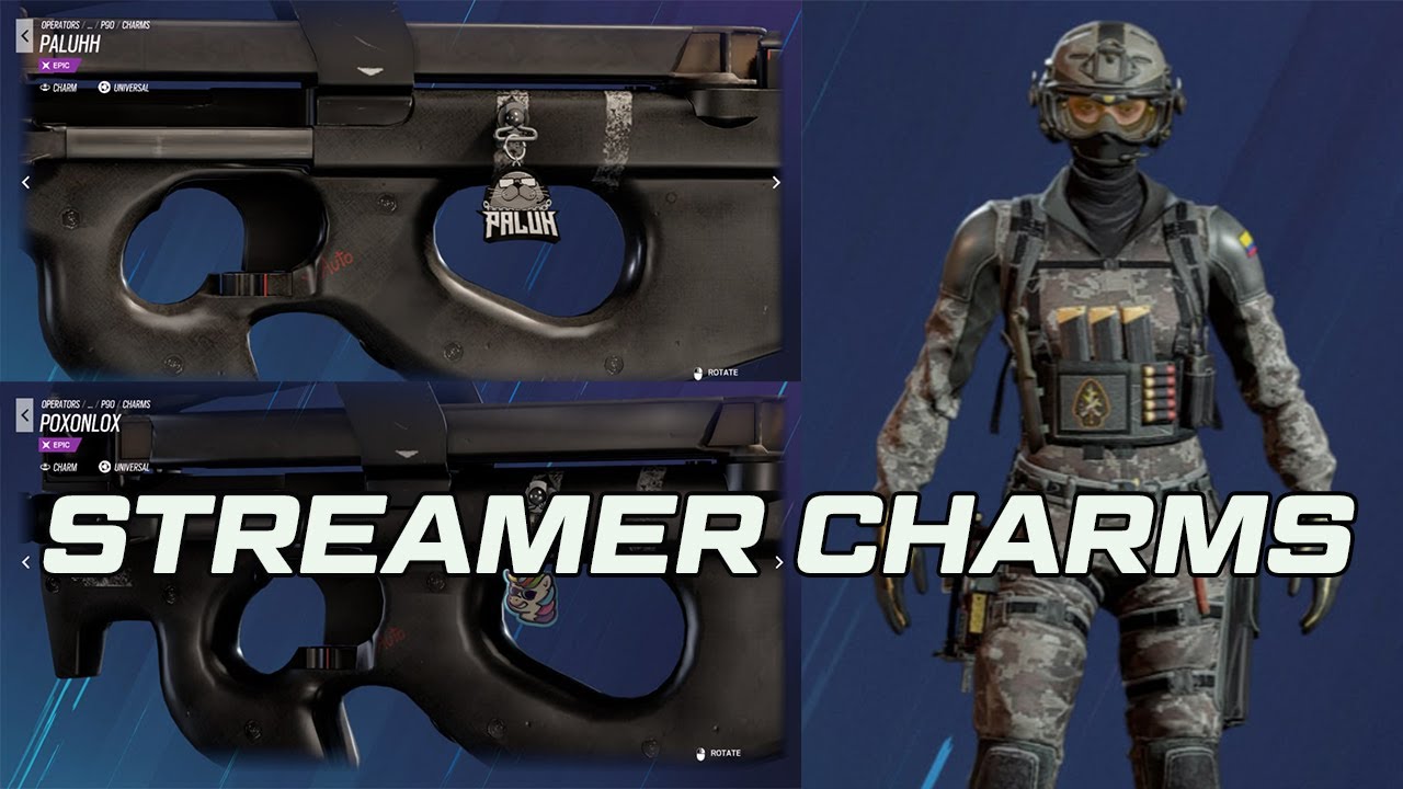*NEW* Y7S4 Streamer Charms (Poxonlox, Paluh) - Rainbow Six Siege Solar ...